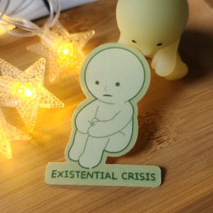 Smiski Die-cut Glitter Stickers | Waterproof Stickers, for Planner ...