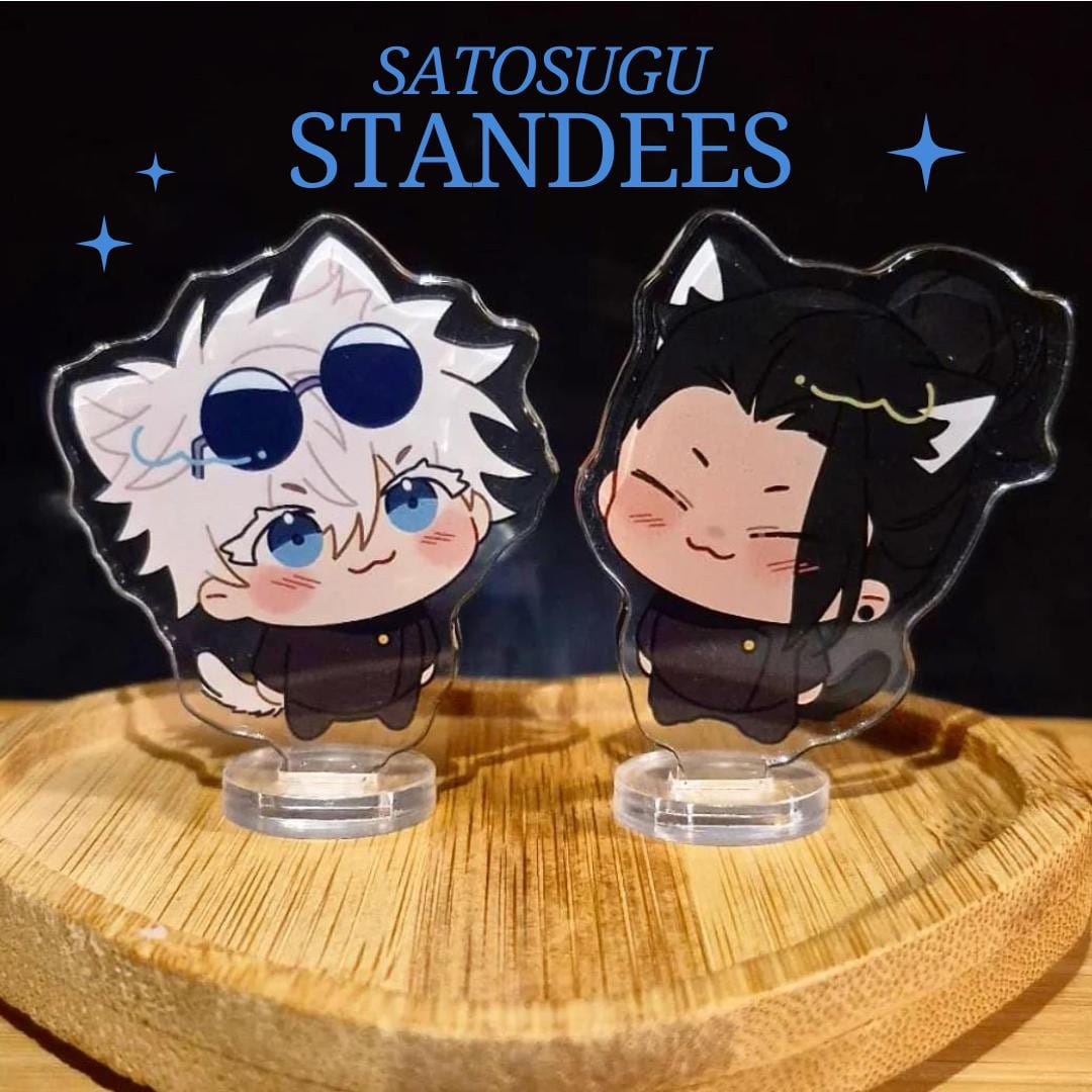 Satosugu Cat Acrylic Standees | Jujutsu Kaisen | Gojo Satoru | Geto ...