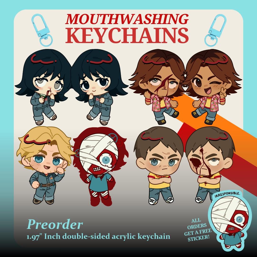 PREORDER Mouthwashing Double-sided Acrylic Keychains - Etsy