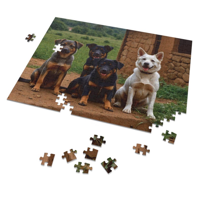 Wildlife Jigsaw Puzzle: Animal in Nature Scene With Tin Box - Etsy