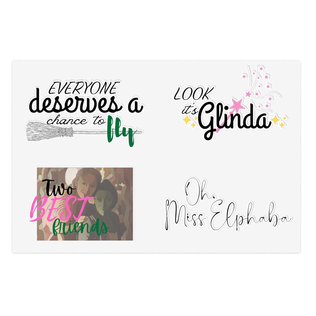 Wicked Sticker Sheets, Laptop Notebook Decals, Cool Vinyl Stickers for ...