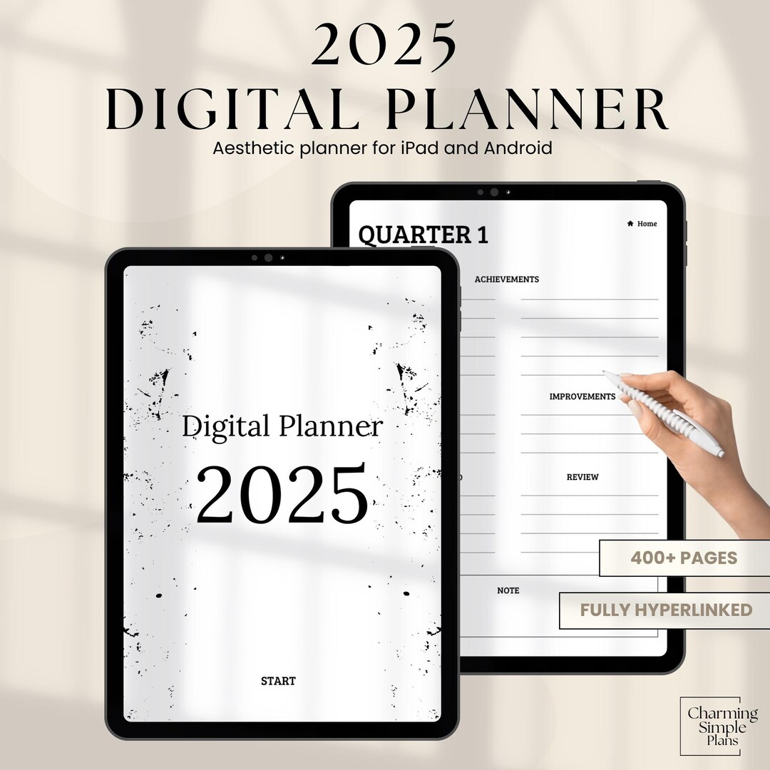 Minimalist 2025 Digital Planner for Goodnotes Daily, Monthly & Weekly ...
