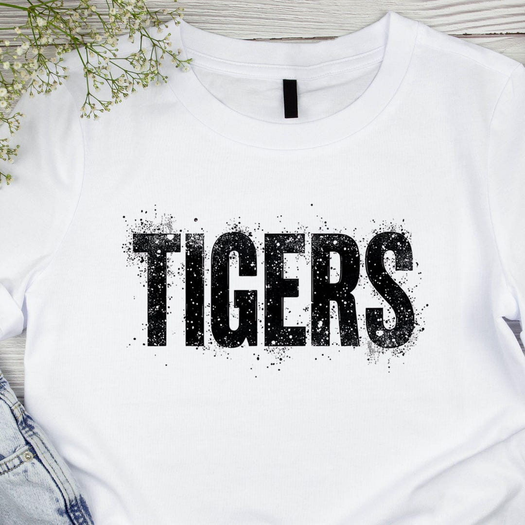 Tigers Png, Tigers Distressed Svg-png, Tigers Mascot Png, Tigers Cheer ...