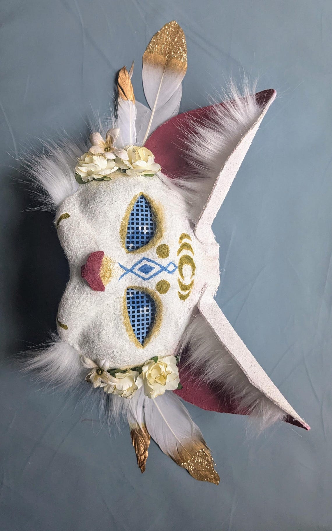 White Angelic Cat Therian Mask! - Etsy