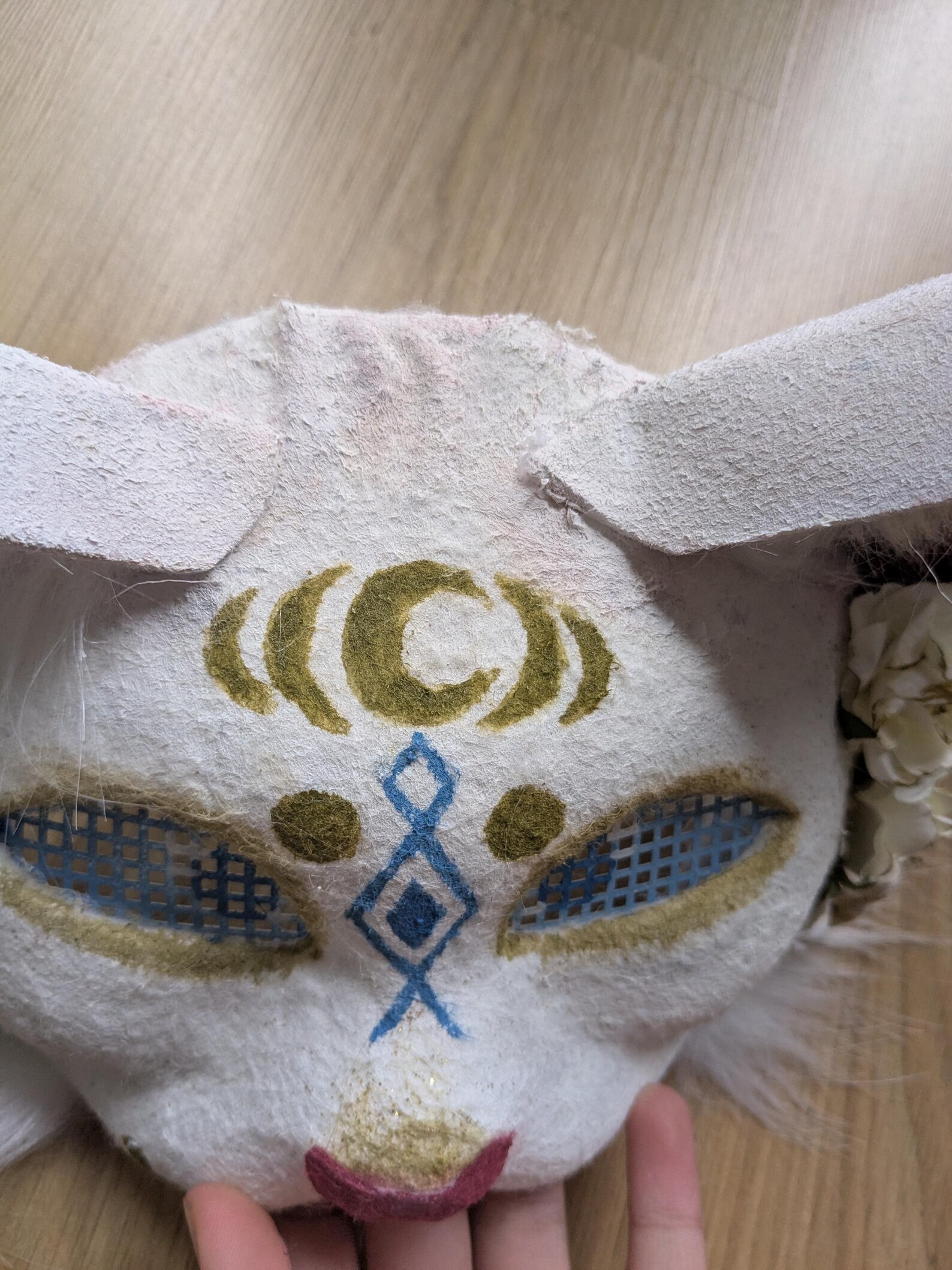 White Angelic Cat Therian Mask! - Etsy