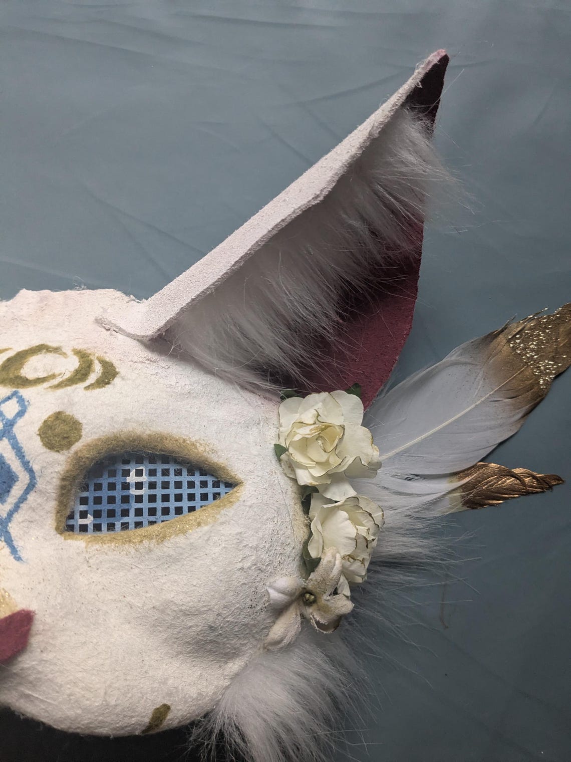 White Angelic Cat Therian Mask! - Etsy
