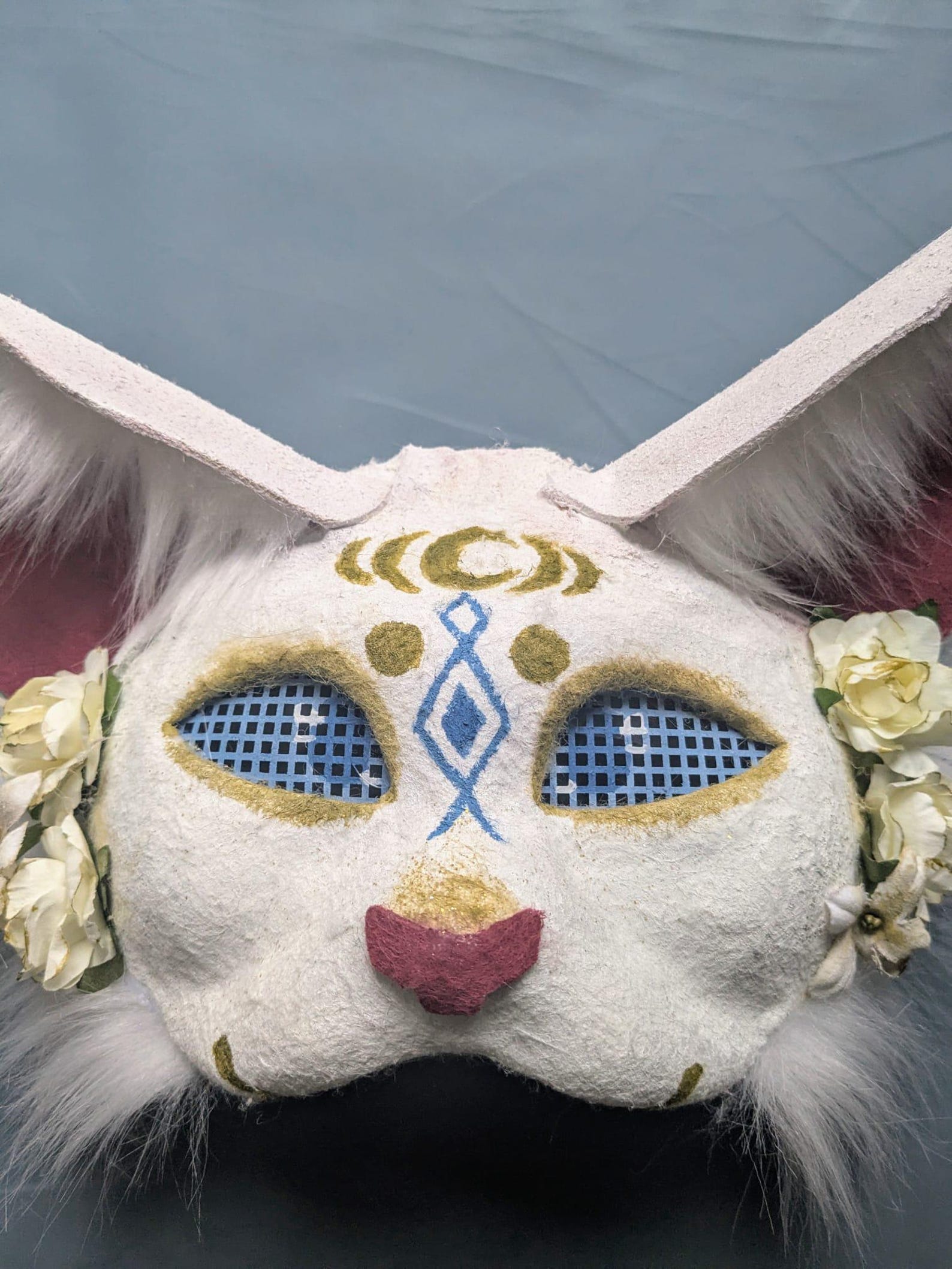 White Angelic Cat Therian Mask! - Etsy