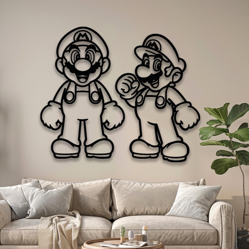 Mario Bros Super Mario Laser Cut, Vector Files SVG, DXF, Ai, Pdf ...