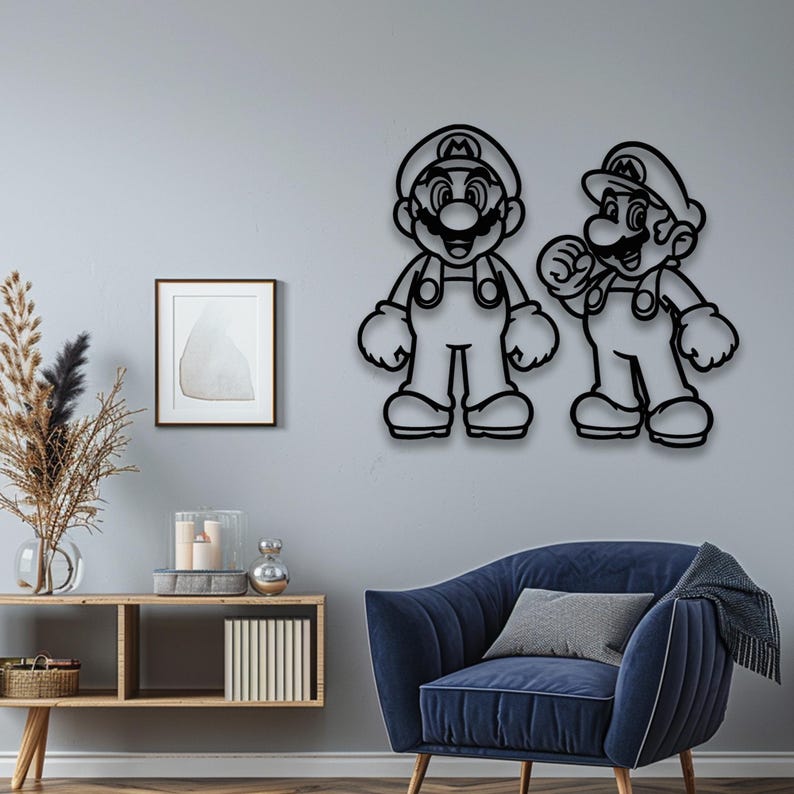 Mario Bros Super Mario Laser Cut, Vector Files SVG, DXF, Ai, Pdf ...