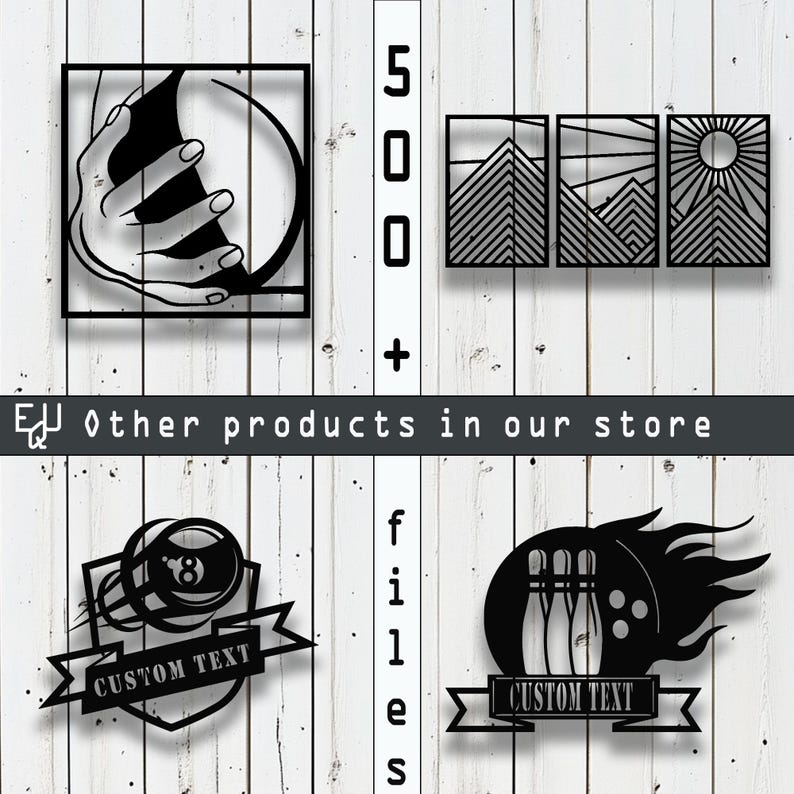 Customizable Billiards Laser Cut Vector Design SVG, DXF, Ai, Pdf Files ...