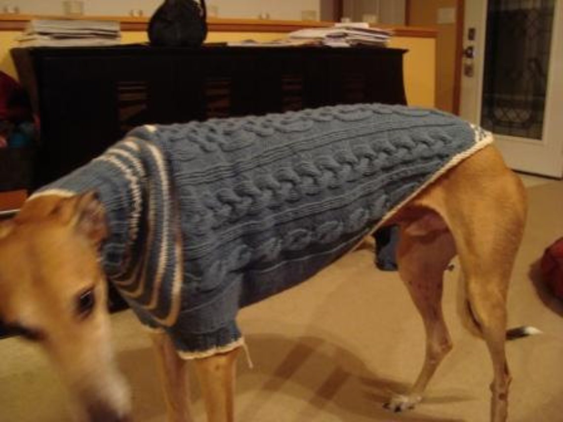 Custom made dog sweater/ whippet sweater/ greyhound sweater | Etsy