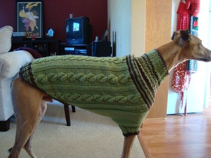 dog/ greyhound sweater knitting pattern PDF file ONLY | Etsy