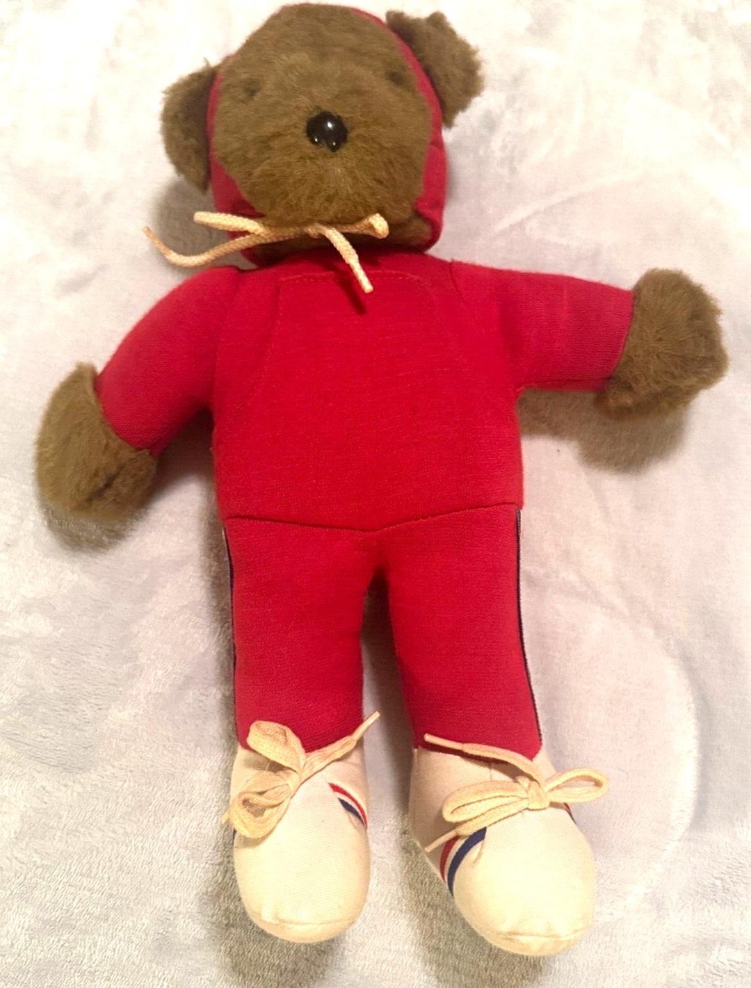 Vintage Albert the Running Bear Plush Red Jogging Suit 1979 North ...
