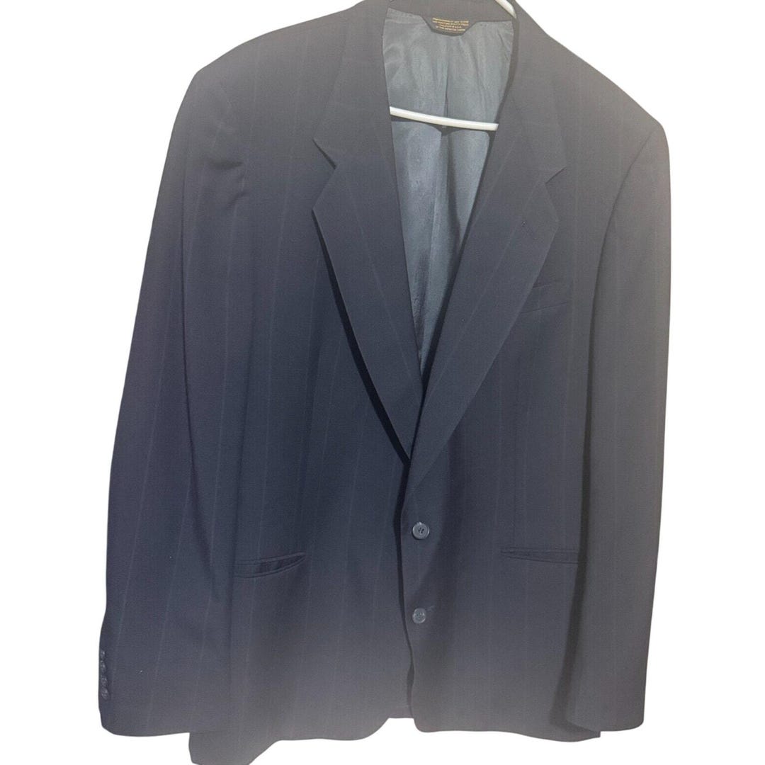 Vintage Nino Cerruti Navy Blazer Union Made USA Suit Jacket Mens 44R ...