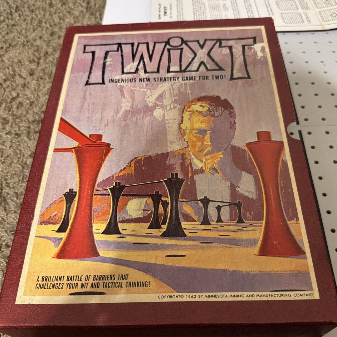 Twixt Vintage 1962 3M Bookshelf Games the Strategy Game of Barriers - Etsy