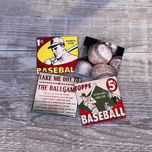 Vintage Baseball Themed Natural Stone Coasters, Set of 4 - Etsy