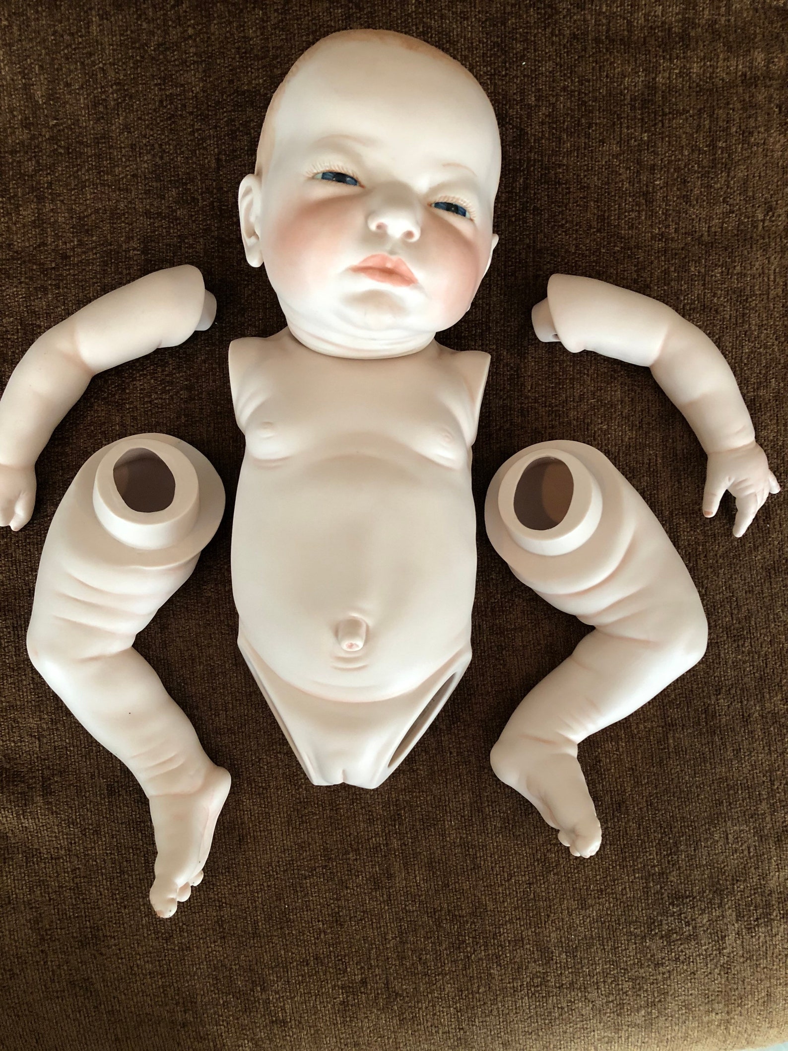 Porcelain Doll Kit Newborn Girl Reproduction Doll Doll Kit - Etsy