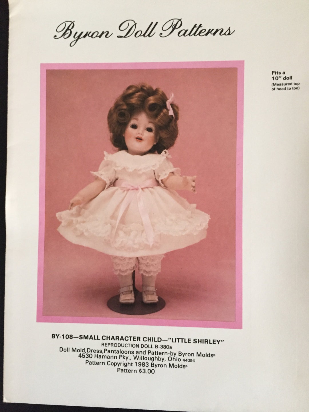 Byron Doll Pattern/reproduction Doll BY-108 Small Character Childlittle ...