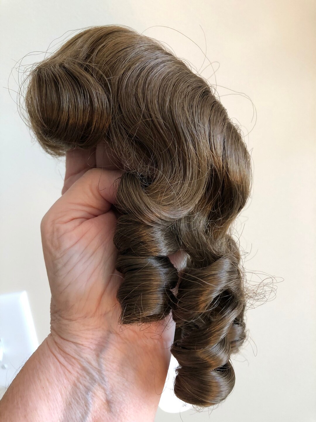 Style B-39 Long Curls With Bangs, Byron Doll Wigs, Various Sizes and ...
