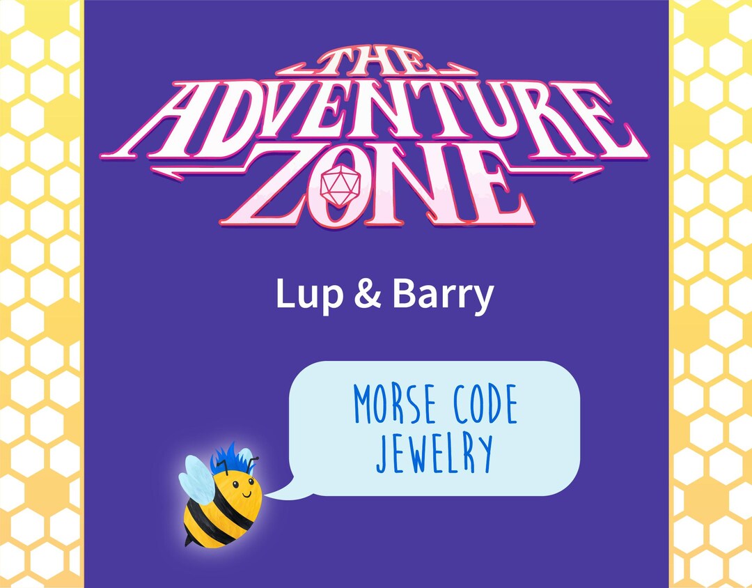 Lup Barry TAZ Balance Morse Code Jewelry the Adventure Zone - Etsy