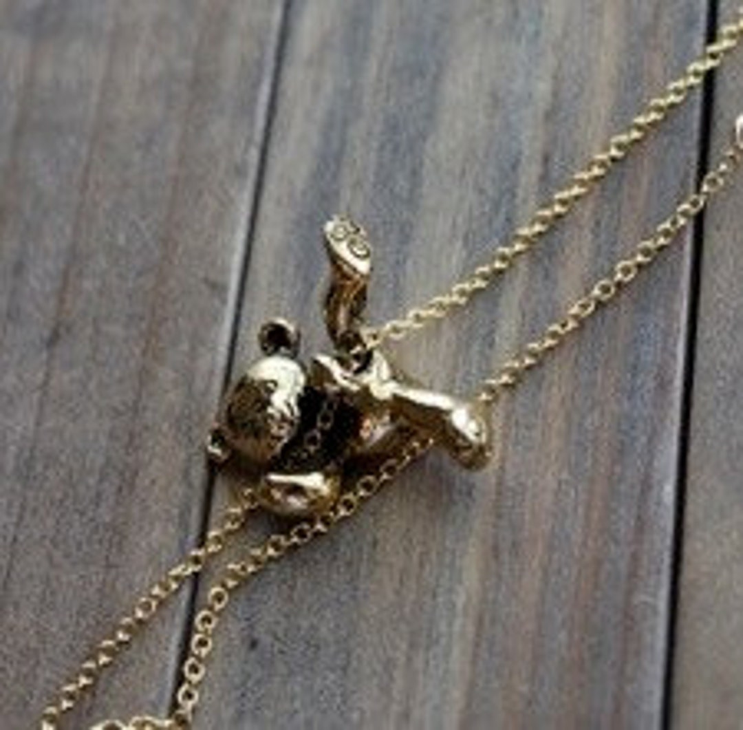 Teddy Bear Necklace - Etsy