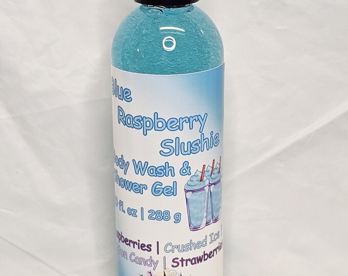 Blue Raspberry Slushie Body Wash & Shower Gel (10 Oz.) - Etsy
