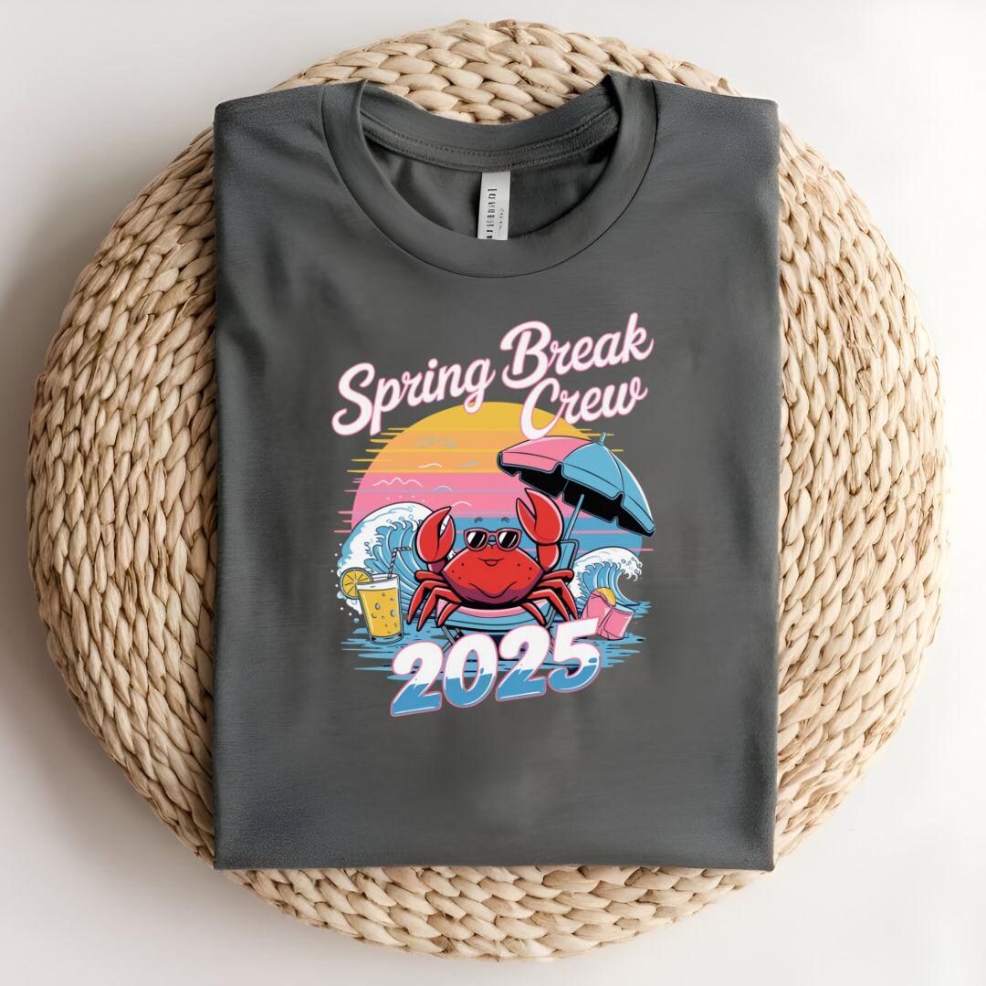 Spring Break Crew Tee, Spring Break 2025, Spring Break Shirts, Spring ...