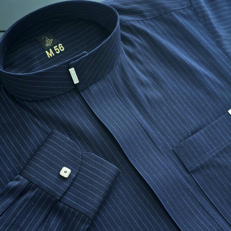 Luxury Saudi Thobe Jubba | Navy Blue With Pinstripes | English Wool - Etsy