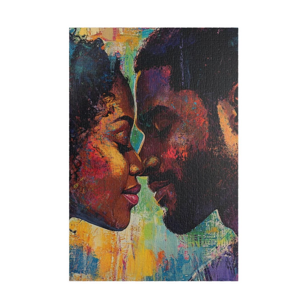 Couples' Love Puzzle, Romantic Artwork, Anniversary Gift - Etsy