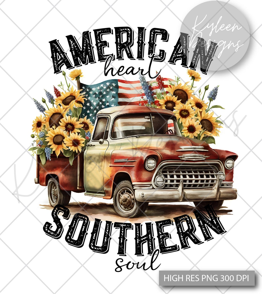 American Heart Southern Grace High Res 300 Dpi PNG Digital File for ...