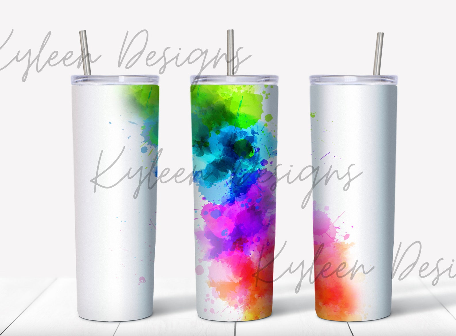 20 Ounce Straight Glitter and Paint Splash Wrap for - Etsy