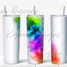 20 Ounce Straight Glitter and Paint Splash Wrap for Sublimation ...