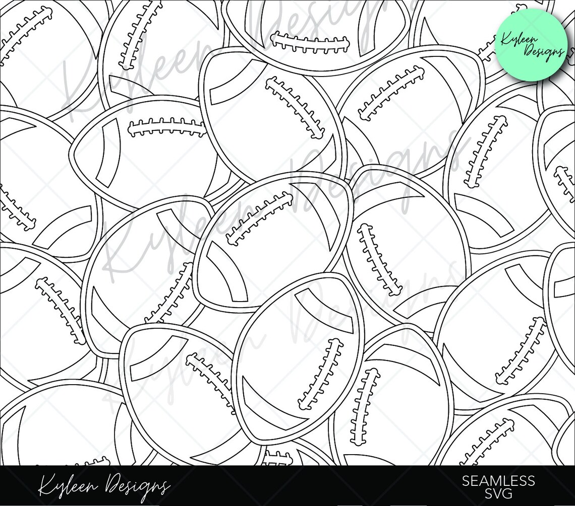 20 Ounce STRAIGHT Seamless Football Burst SVG PNG File Stencil - Etsy