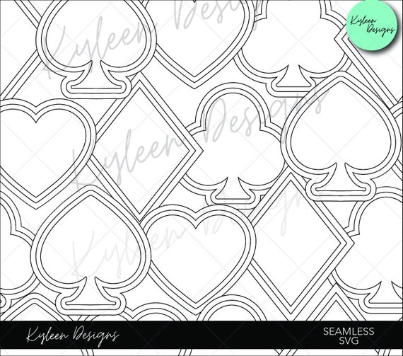 20 Ounce STRAIGHT Seamless Deck of Cards Burst SVG PNG File | Etsy