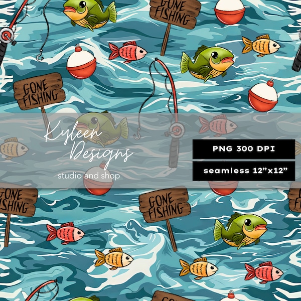 Fishing Pattern - Etsy