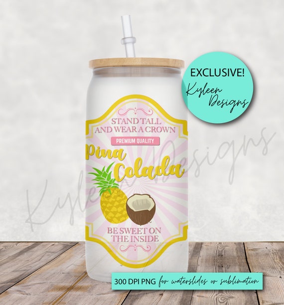 Pina Colada Pineapple Drink Label High RES PNG for Coffee/beer - Etsy