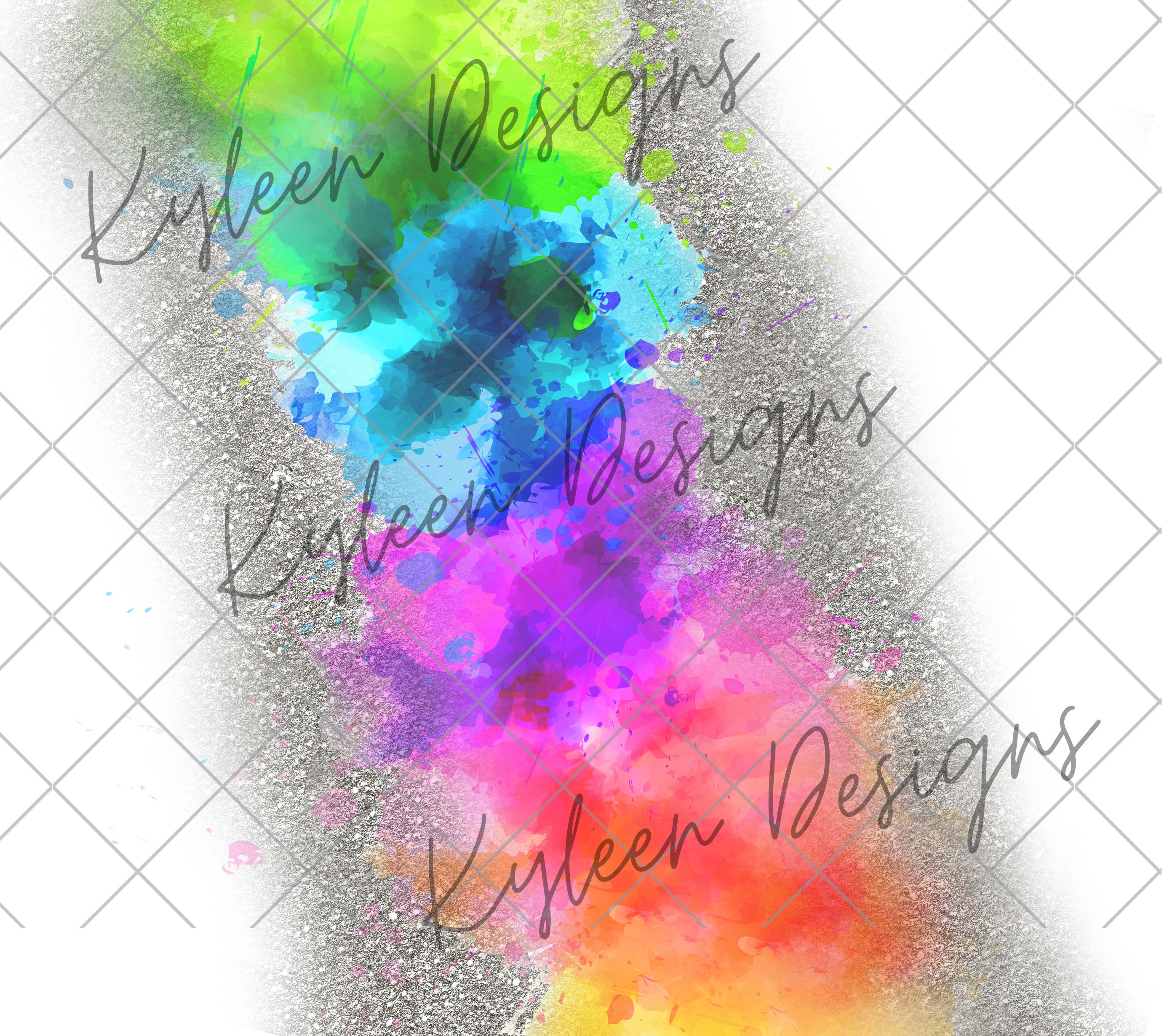 20 Ounce Straight Glitter and Paint Splash Wrap for - Etsy