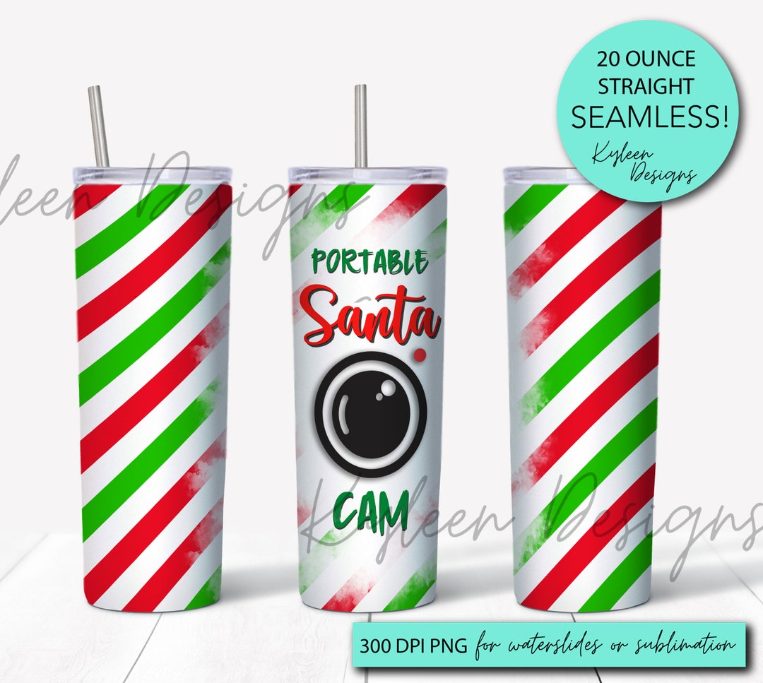 ORIGINAL DESIGNER Seamless Portable Santa Cam 20 Ounce Straight Wrap ...