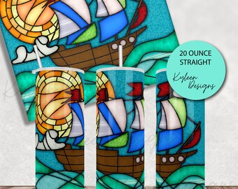 Stained Glass Pirate Ship - Etsy