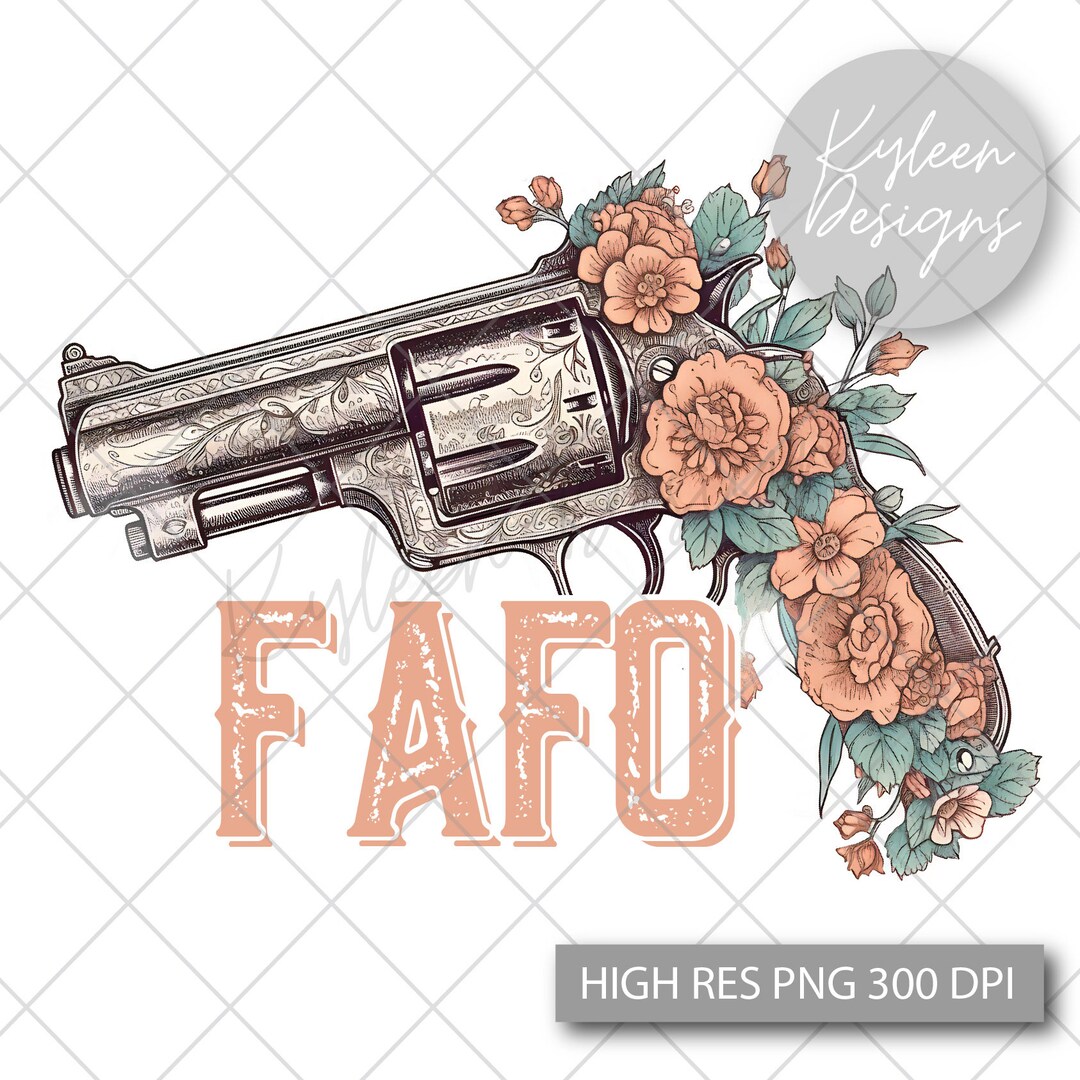 Fafo Vintage Gun High Res 300 Dpi PNG Digital File for Sublimation, DTF ...
