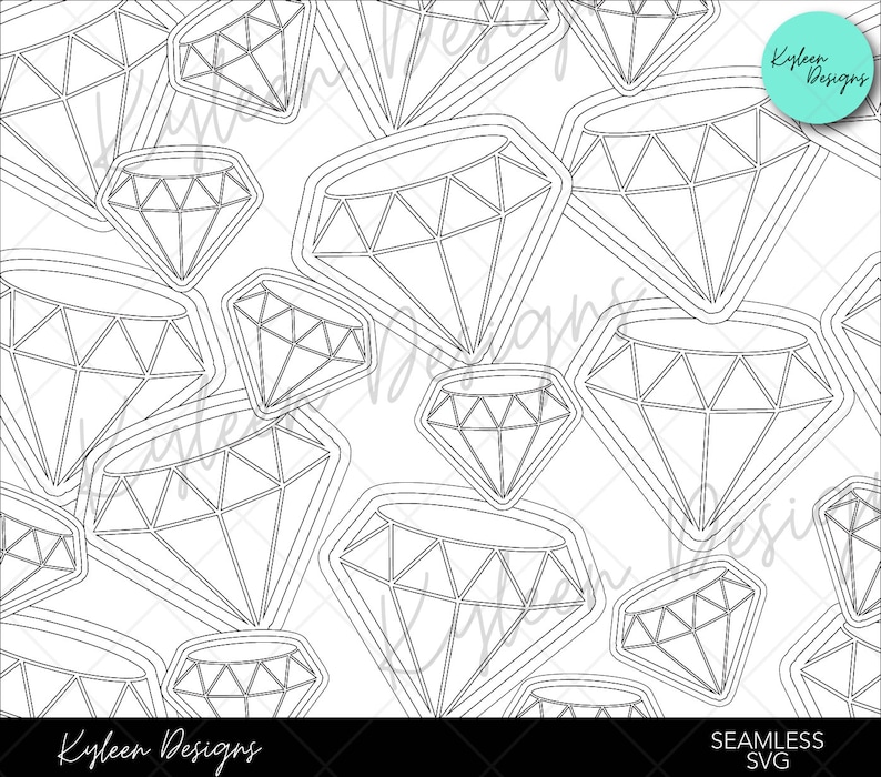 20 Ounce STRAIGHT Seamless Diamond Burst SVG PNG File Stencil - Etsy