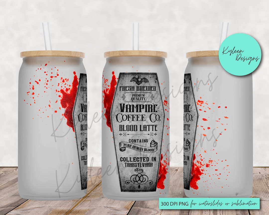 Vampire Coffee Co. Blood Latte High RES PNG for Coffee/beer Glass - Etsy