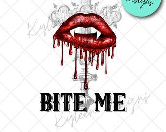 Bite Me Png - Etsy