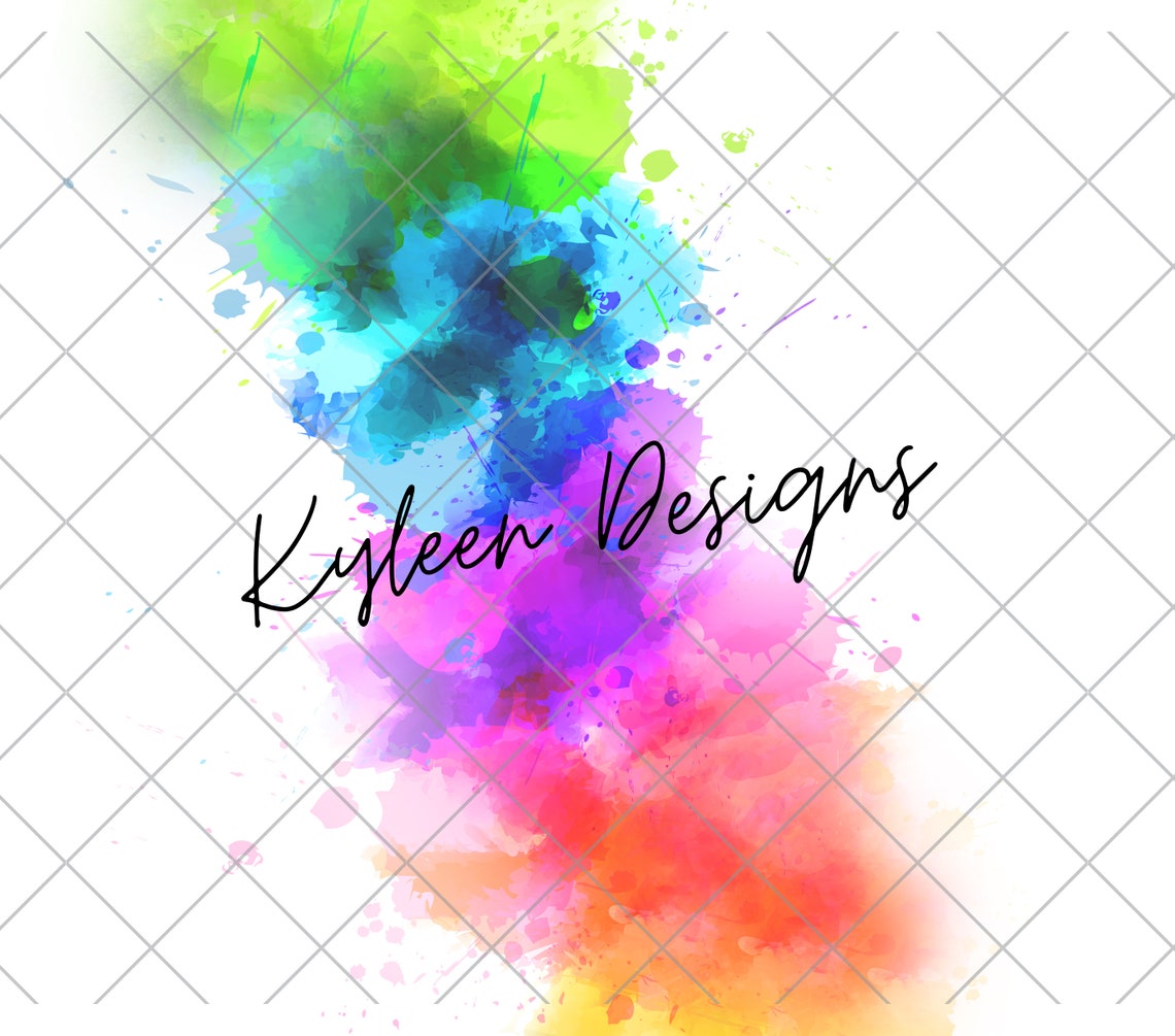 20 Ounce Straight Glitter and Paint Splash Wrap for - Etsy