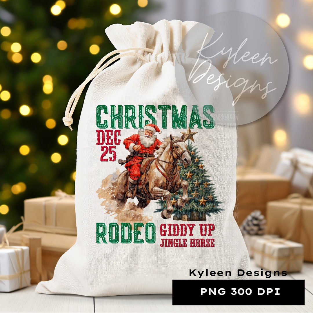 Christmas Rodeo High Res 300 Dpi PNG Digital File for Sublimation, DTF ...