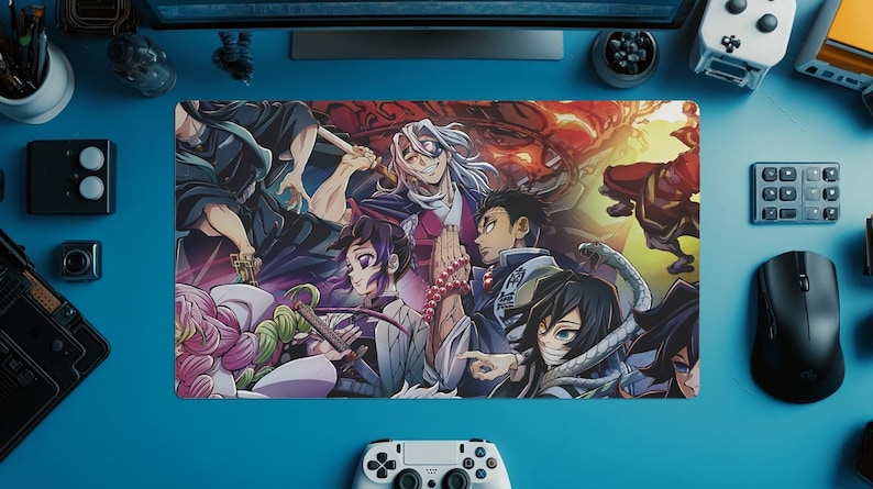 Demon Slayer Deskmat Featuring All Hashiras - Vibrant Kimetsu No Yaiba ...