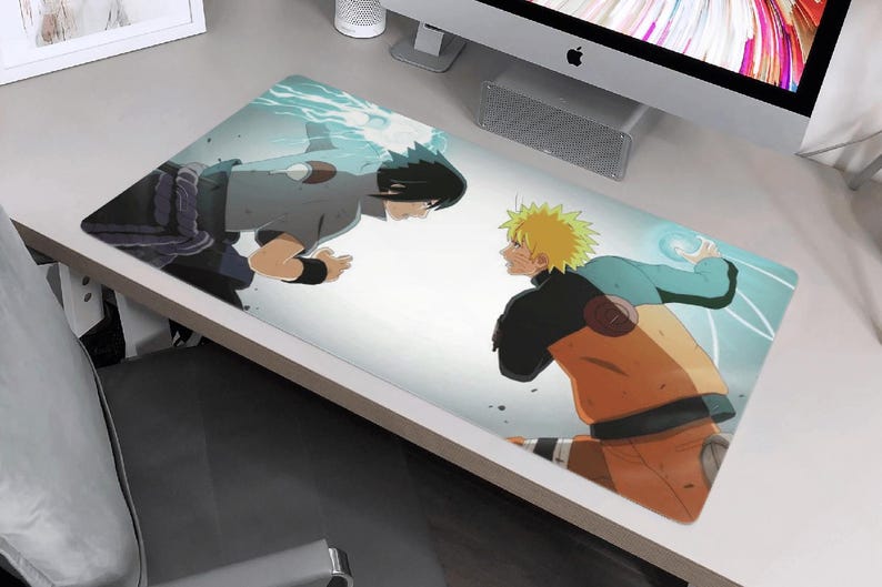 Naruto Intense Battle Desk Mat Legendary Ninja Shinobi Mousepad ...