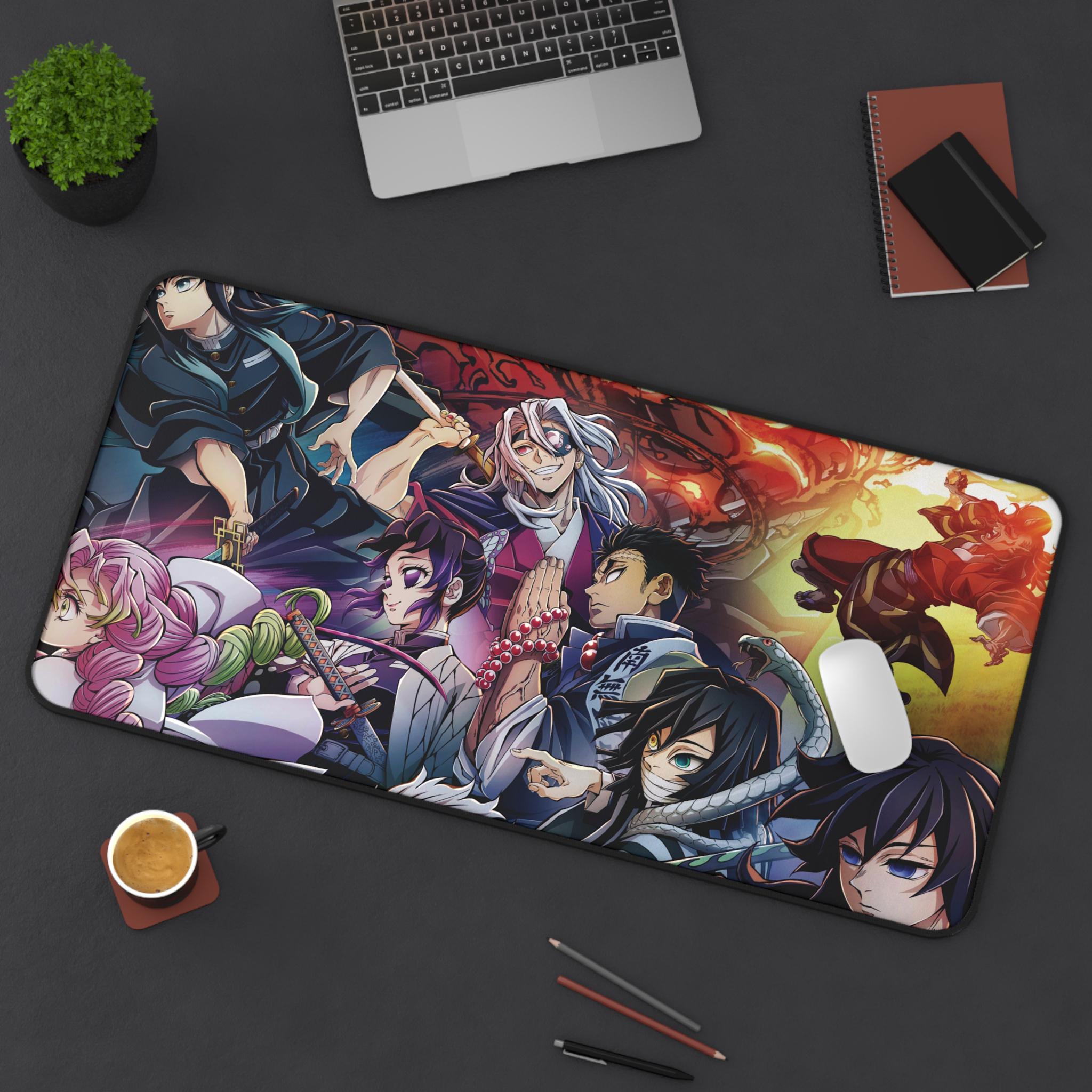 Demon Slayer Deskmat Featuring All Hashiras - Vibrant Kimetsu No Yaiba ...