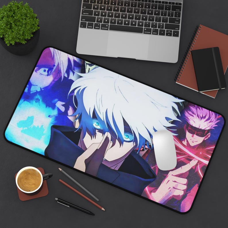 Jujutsu Kaisen Gaming Desk Mat Large Anime Mouse Pad Gojo Satoru Cool ...