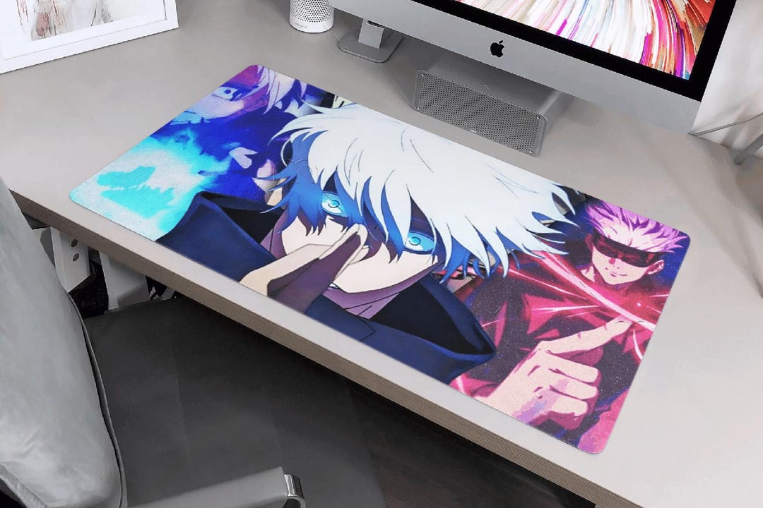 Jujutsu Kaisen Gaming Desk Mat Large Anime Mouse Pad Gojo Satoru Cool ...